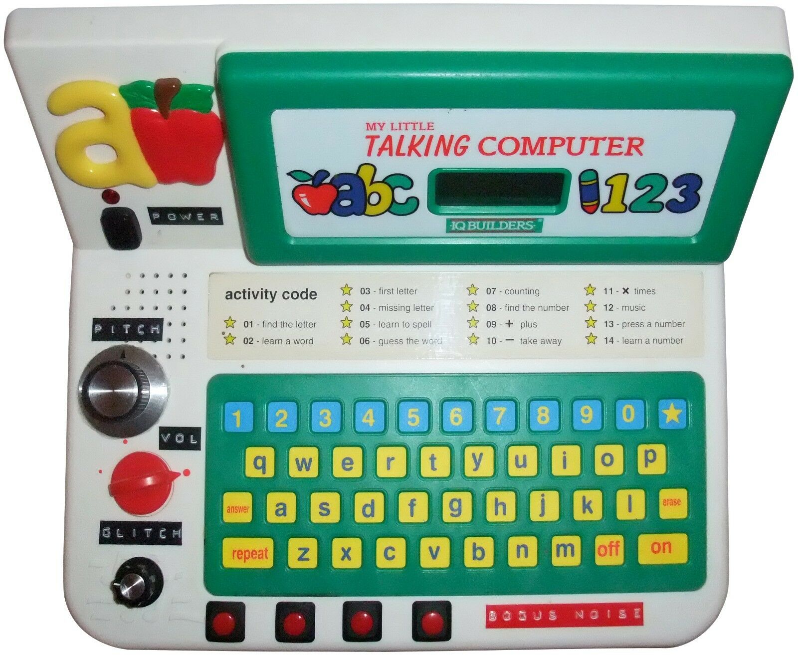 MATRIXSYNTH: VTECH IQ BUILDERS TALKING COMPUTER Circuit bent by Bogus Noise