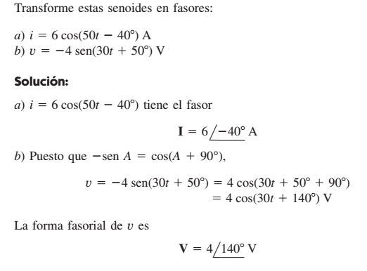 Análisis de Circuitos Eléctricos.: 1.2.- Fasores.