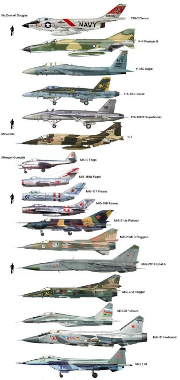 Just A Car Guy: fighter jet size comparison