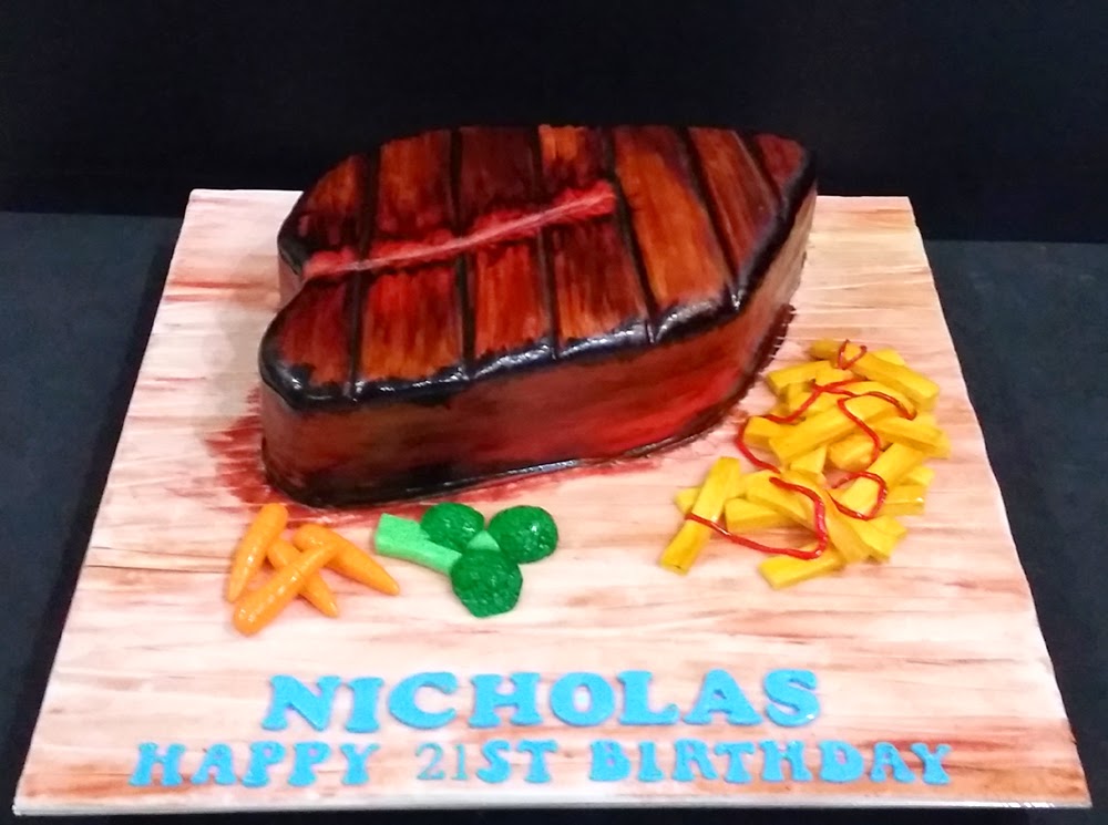 Cupcake Divinity: Steak Cake for Nicholas