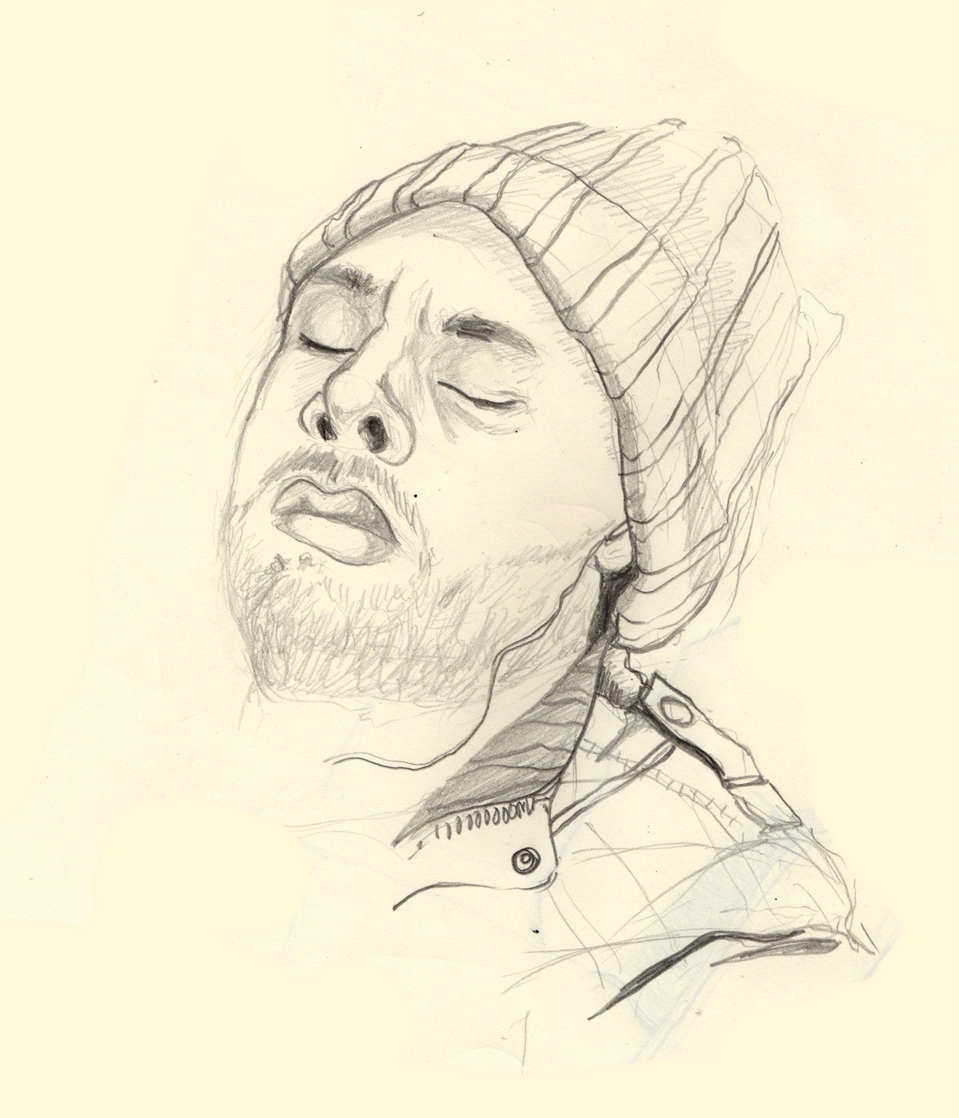 Nicola O'Byrne Illustration: Sleeping man