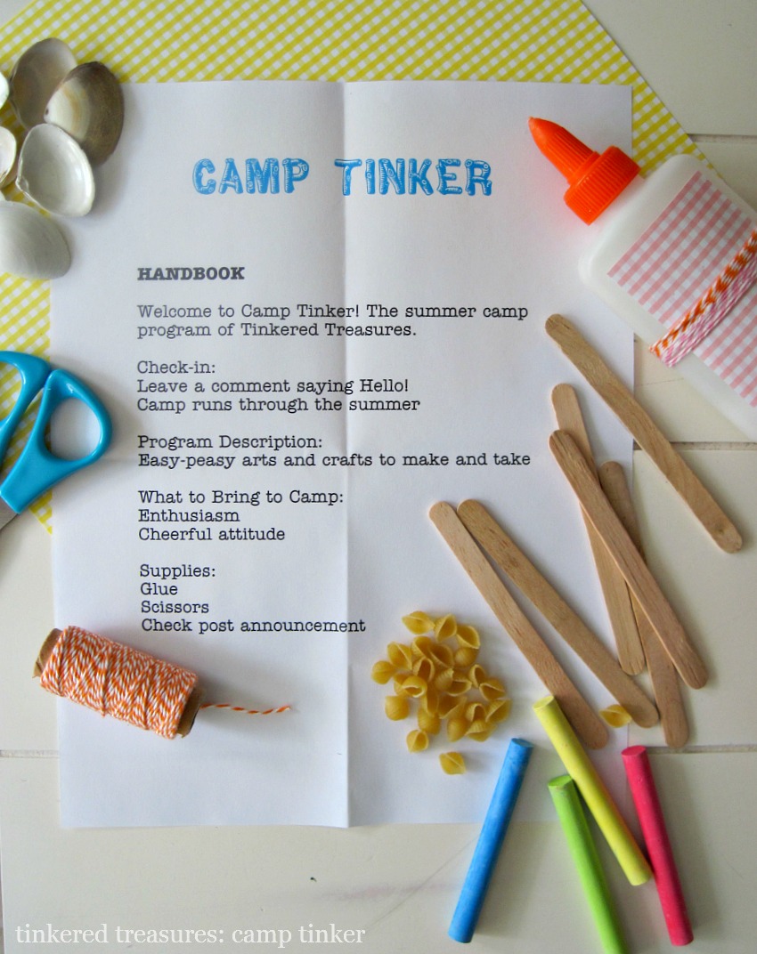 tinkered treasures: camp tinker: welcome!