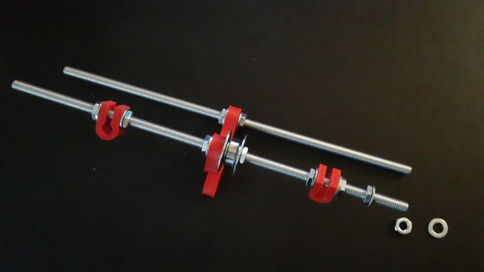 Tom's 3D Printer Guide: Affix front threaded rods to frame triangles