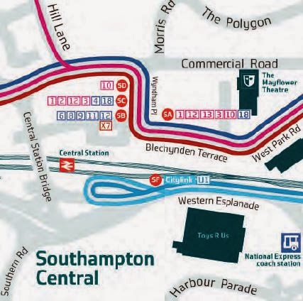 Southampton Bus Update: Central Station outbound diversions