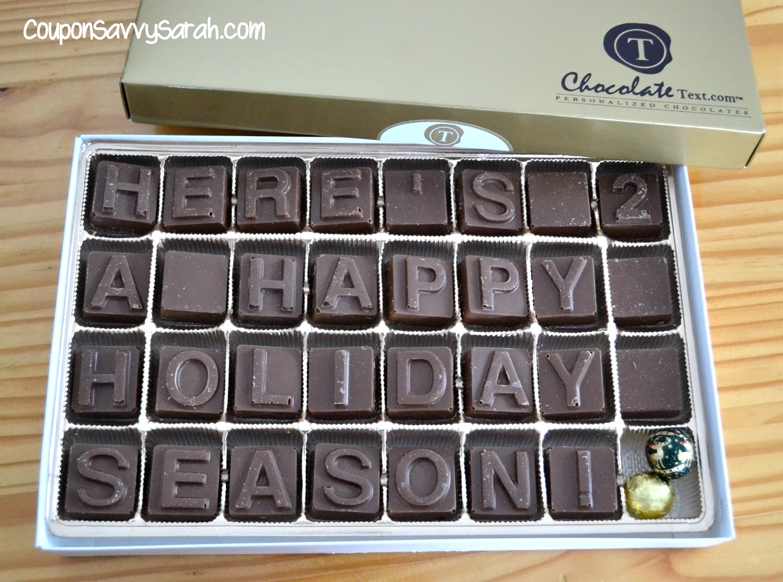 Coupon Savvy Sarah: Write your own Message in Chocolate with Chocolate ...