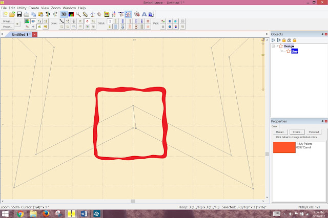 Stitching Adventure: Stitch Artist - Creating an Outline using Two Objects