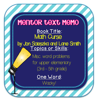 Math Mentor Text: Math Curse - The Organized Plan Book