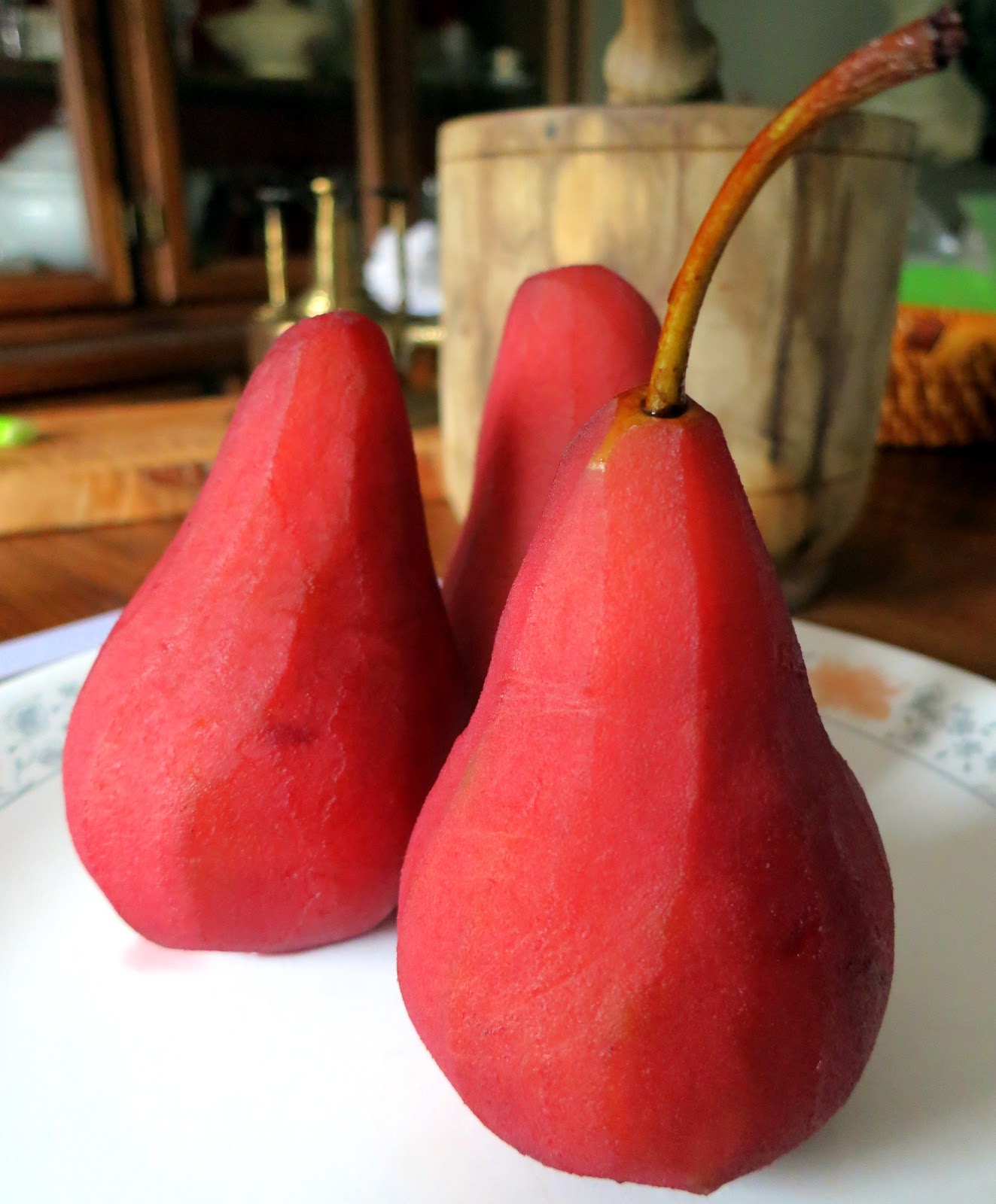 My Portuguese Kitchen: Port Poached Pears Wrapped in Puff Pastry