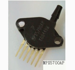.: Mengakses sensor MPX5700AP (Air pressure sensor / tekanan udara)