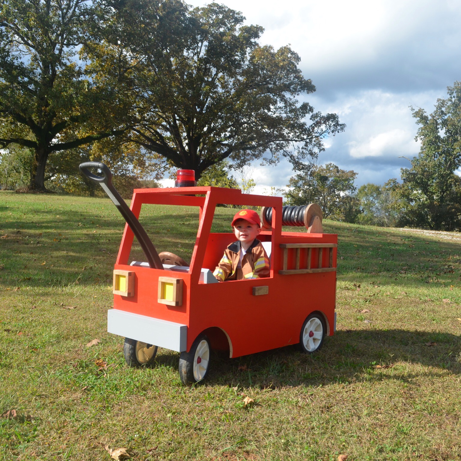 little white house blog: Happy Halloween! Our Radio Flyer Fire Truck