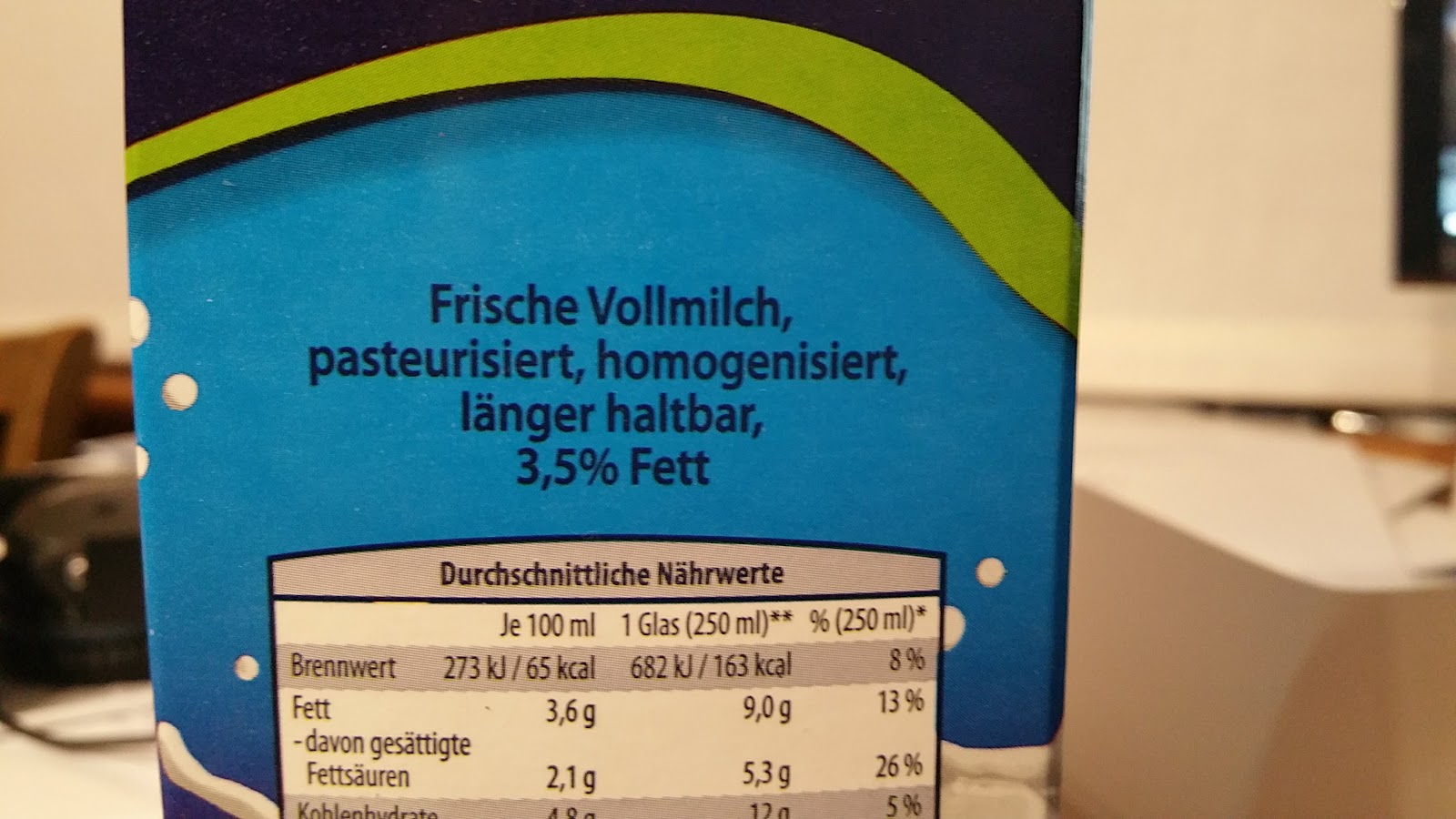 Innovative Welt: Die Milchpackung