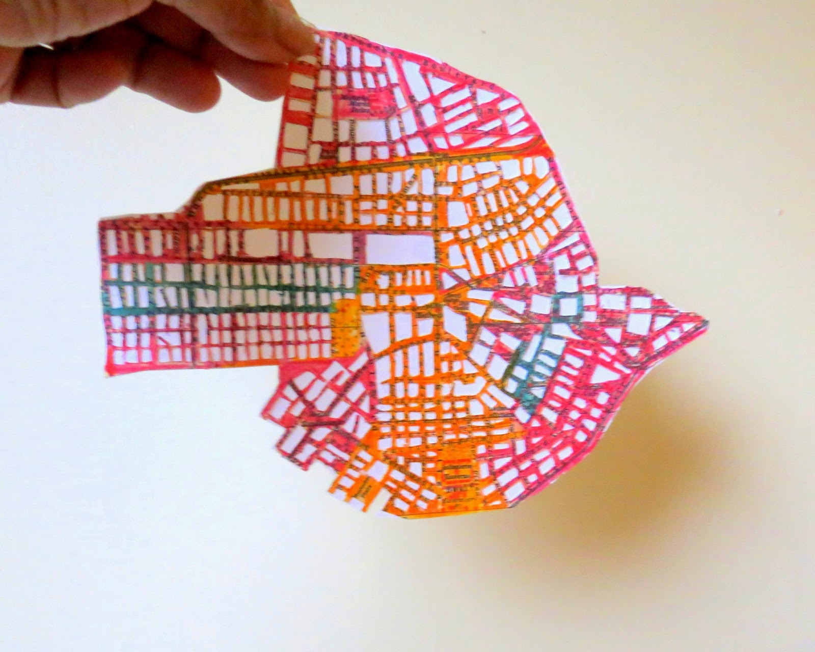 Dharmakarmaarts: Map-Cut Art