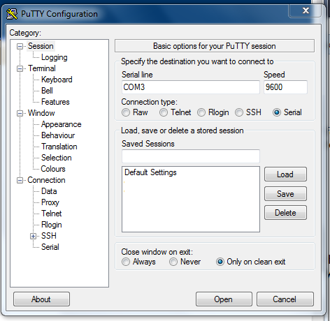 Baystack 5520 serial port settings - morepna