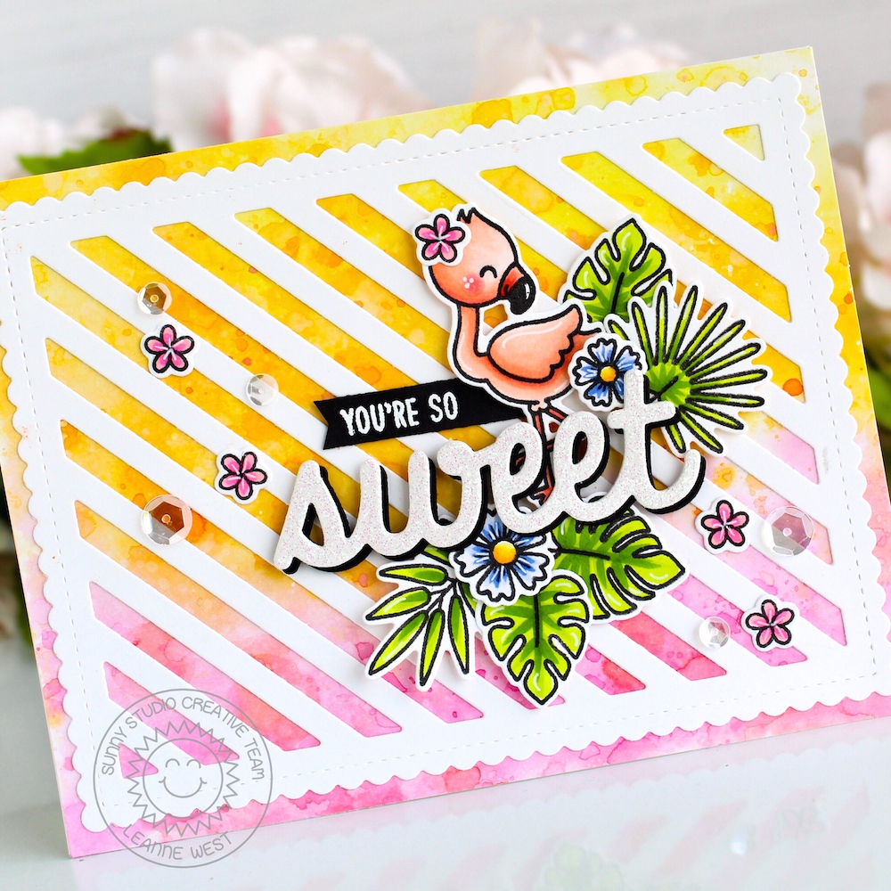 Sunny Studio: Fabulous Flamingos Cards with Eloise and Leanne