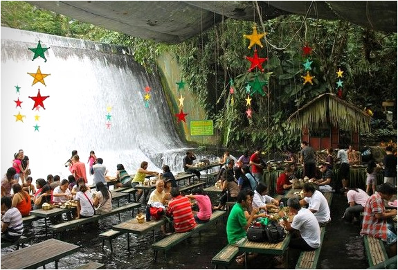 Mookie's World: WATERFALL RESTAURANT | PHILIPPINES (Labassin Waterfall ...