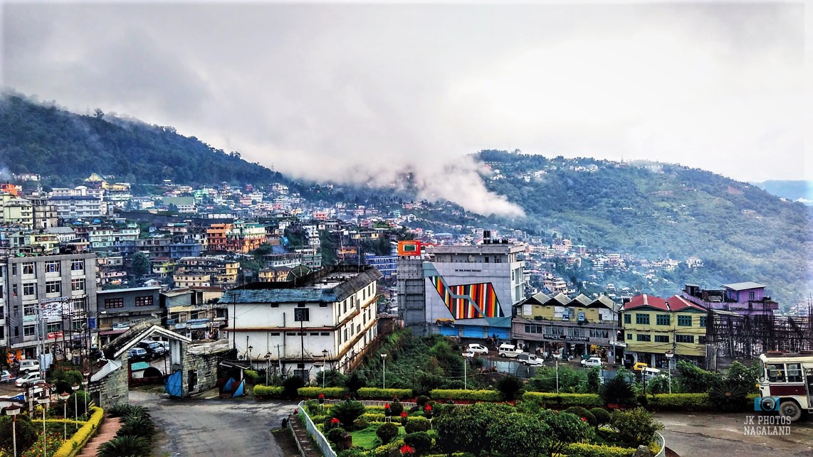 Part of Kohima view from PHQ, Kohima, Nagaland