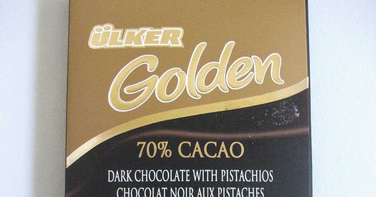 Ülker Golden 70 Cacao With Pistachios Turkish Dark Chocolate Bar Review