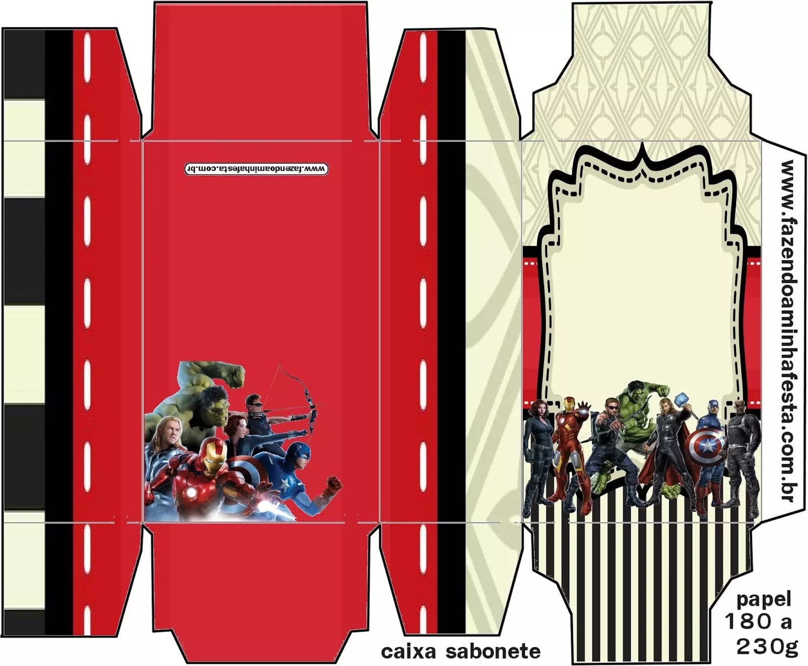 Avengers Party Free Printable Boxes. - Oh My Fiesta! for Geeks