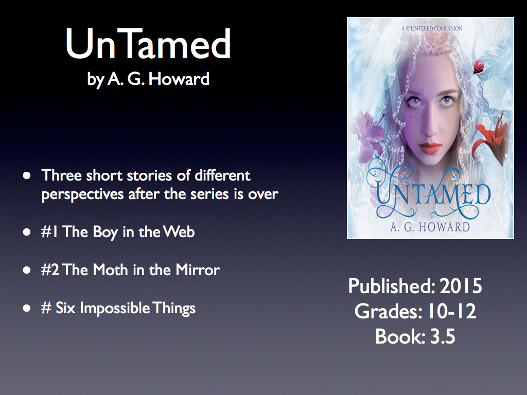 Young Adult Reading Machine: UnTamed by A. G. Howard