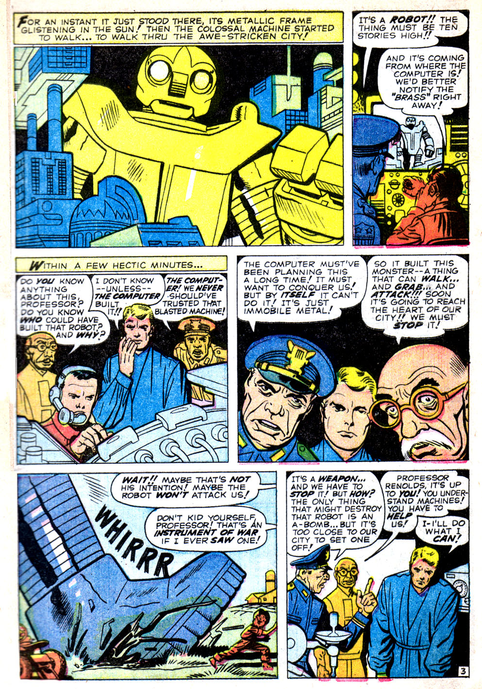 Four-Color Shadows: I Fought the Colossus-Jack Kirby/Steve Ditko-1959