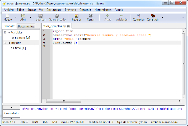 Plc Y Python Inputs