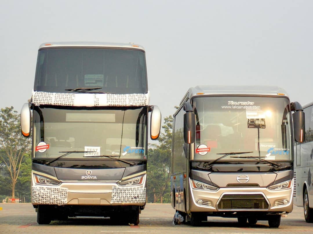 Tampilan Bus Terbaru Keluaran Karoseri Laksana di Acara GIIAS 2018