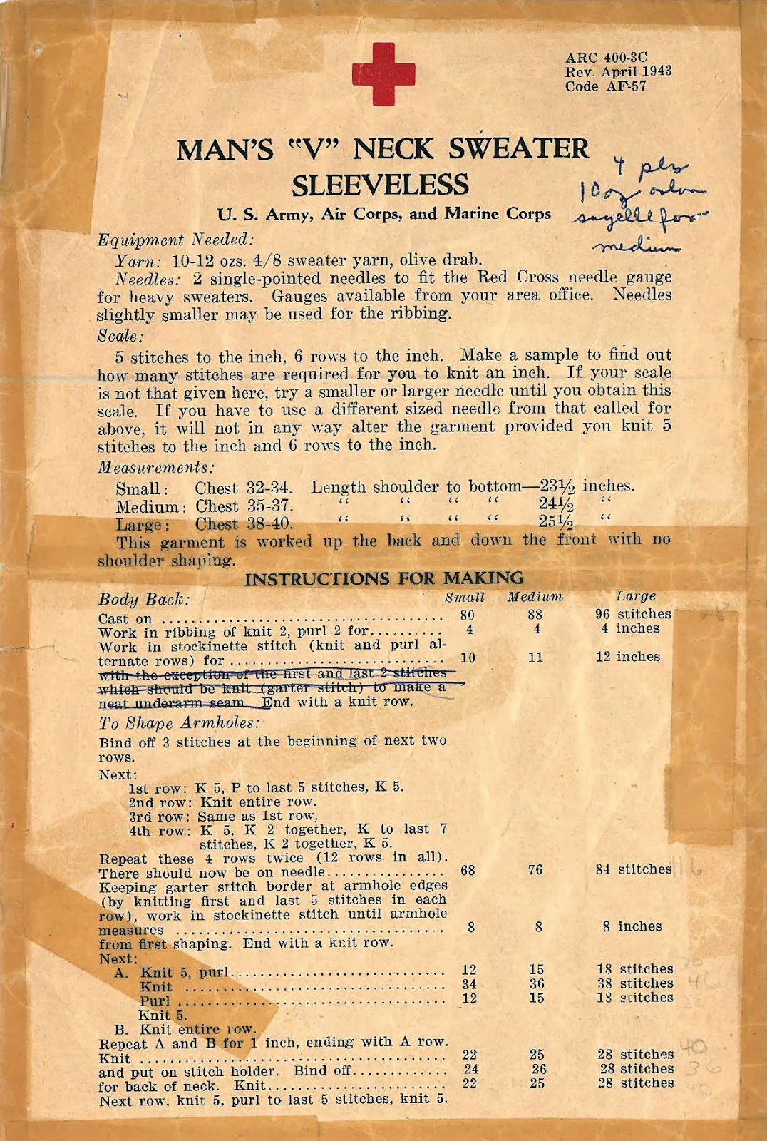 Veterans History Project, Niles IL: WWII Sewing and WWI Knitting