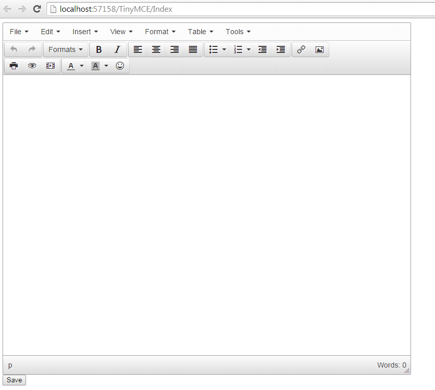 Think Before Start: Configure TinyMCE editor in ASP.NET MVC5 Think Before Start: Configure TinyMCE editor in ASP.NET MVC5