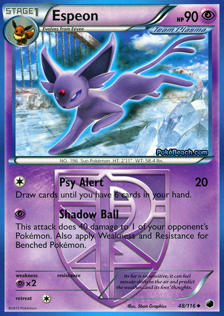 Espeon -- Plasma Freeze Pokemon Card Review | PrimetimePokemon's Blog
