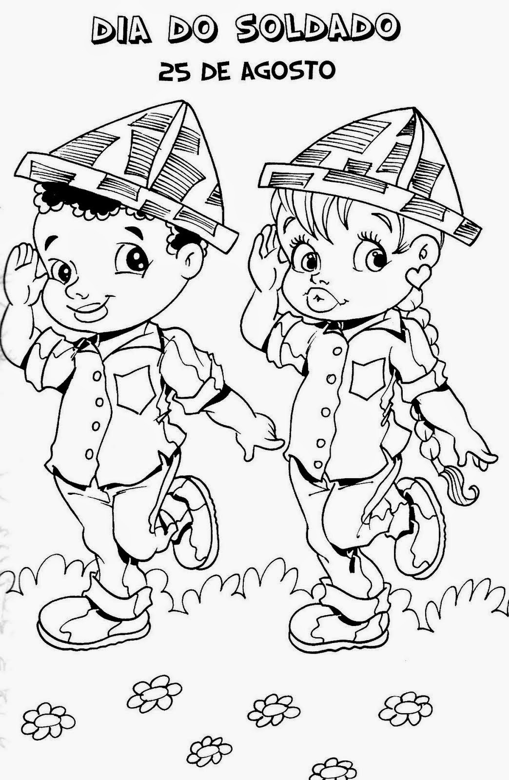 Dia do Soldado: Molde de mural ampliado para imprimir!-ESPAÇO EDUCAR