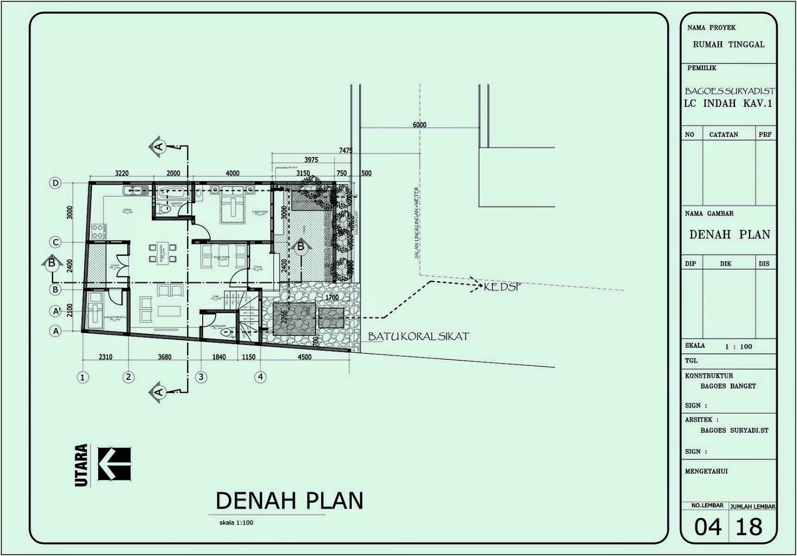 Terbaru Notasi Besi Di Denah