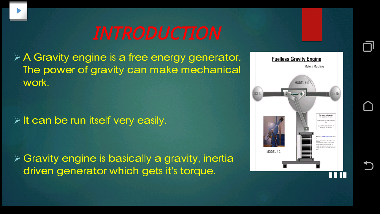 gravity engine ppt