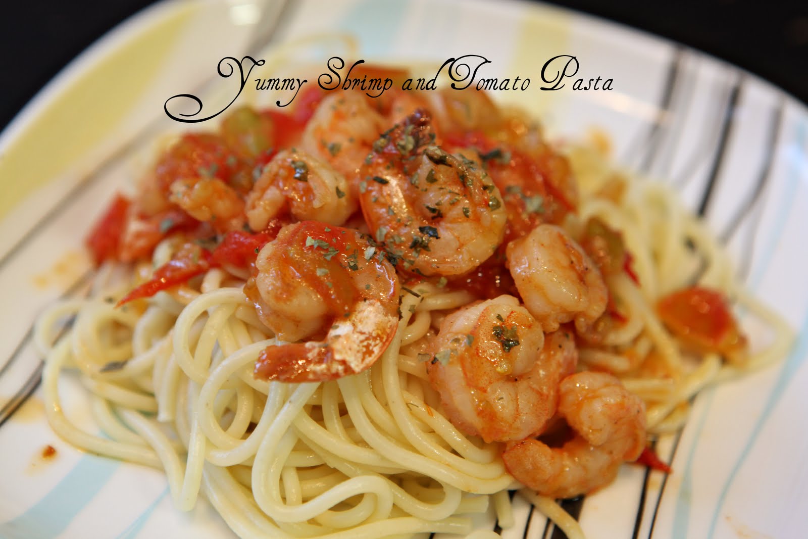 adrian and jana: yummy shrimp and tomato pasta