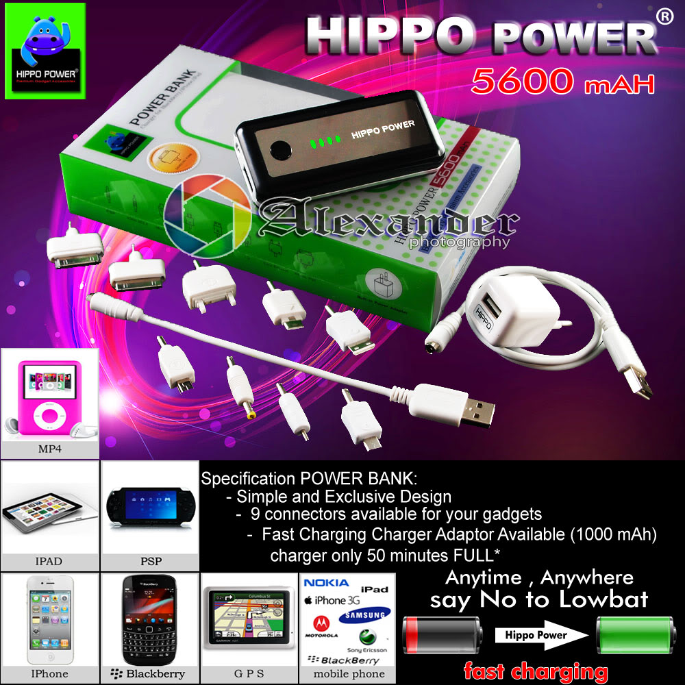 Power Bank Hippo Power 5600mAh | Toko Masa Depan