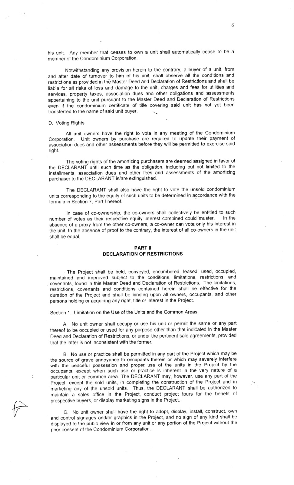 The Xavier Hills Condo Assoc.