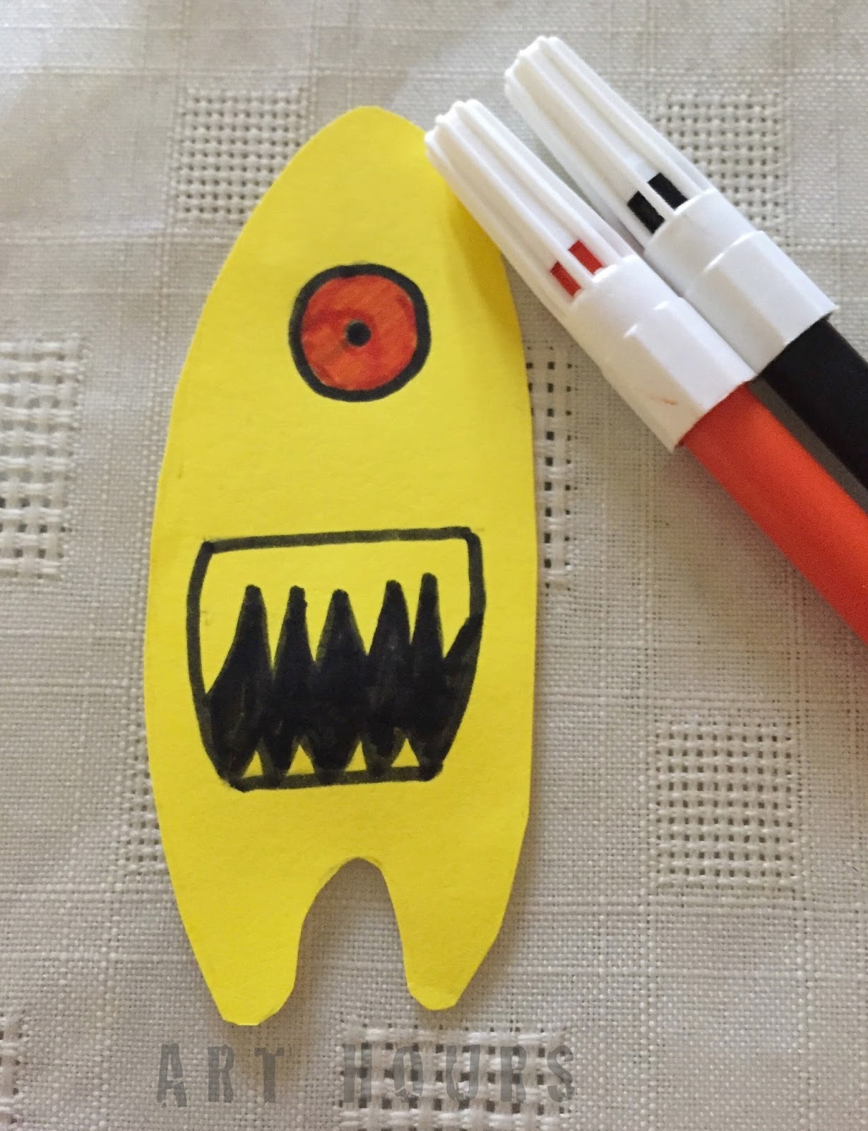ArchGuide: Cute Monster Pencil Toppers: Easy Papercraft DIY for Kids