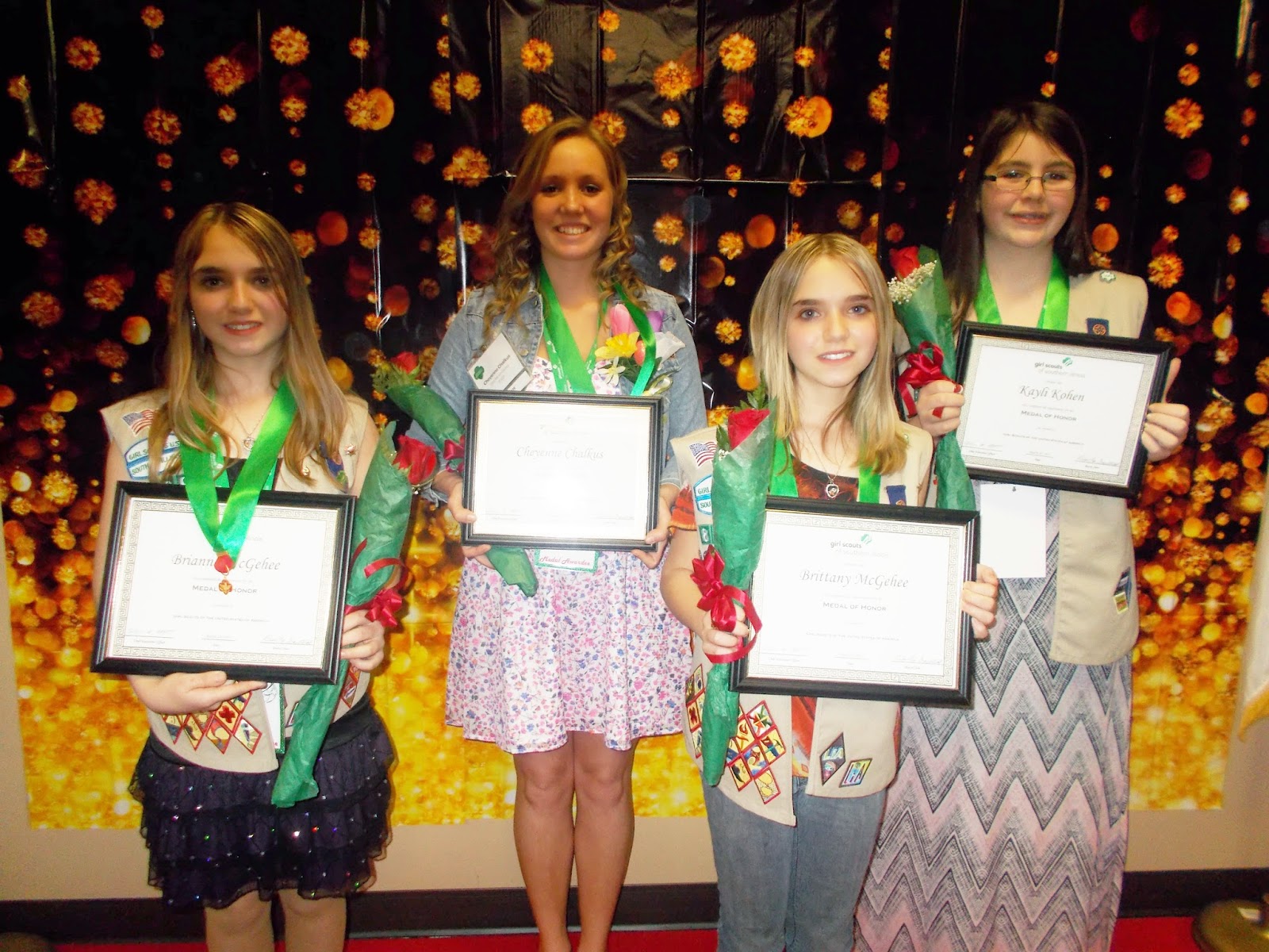 Girl Scouts Of Southern Illinois Four Girls Receive Girl Scouts Medal