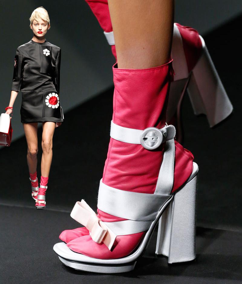 Fashion & Lifestyle: Prada Sock Shoes... Spring 2013 Womenswear