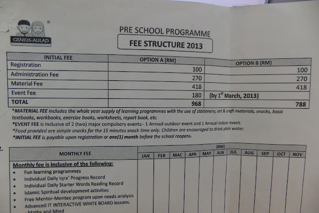 Yuran Genius Aulad 2013