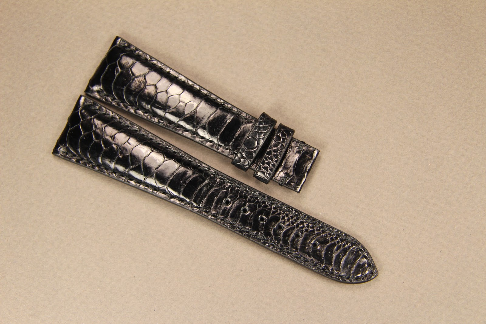 Aprell Workshop: Custom-made watch strap of chicken leather for Maurice ...