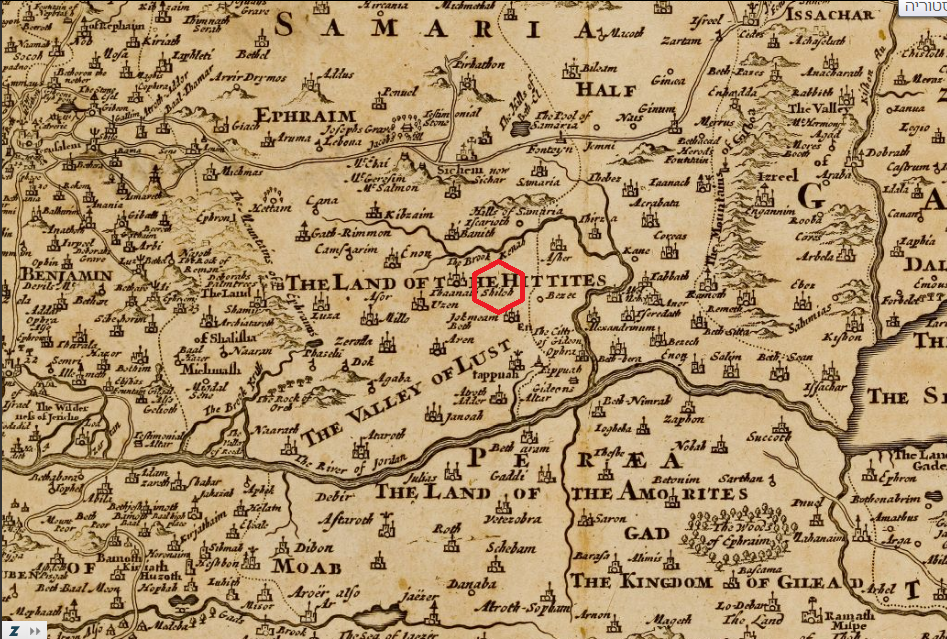 My Right Word: Shiloh in Ancient Maps