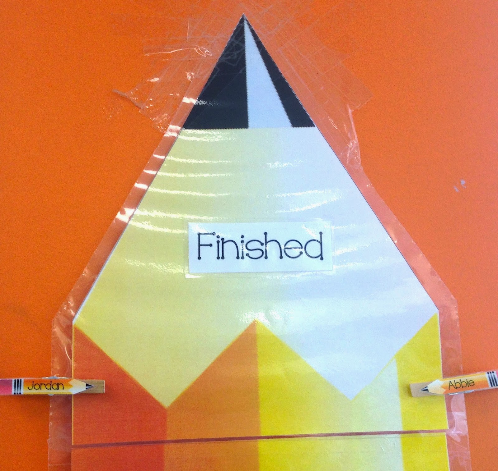 Living, Breathing and Loving Teaching: Writing Process Pencil Display