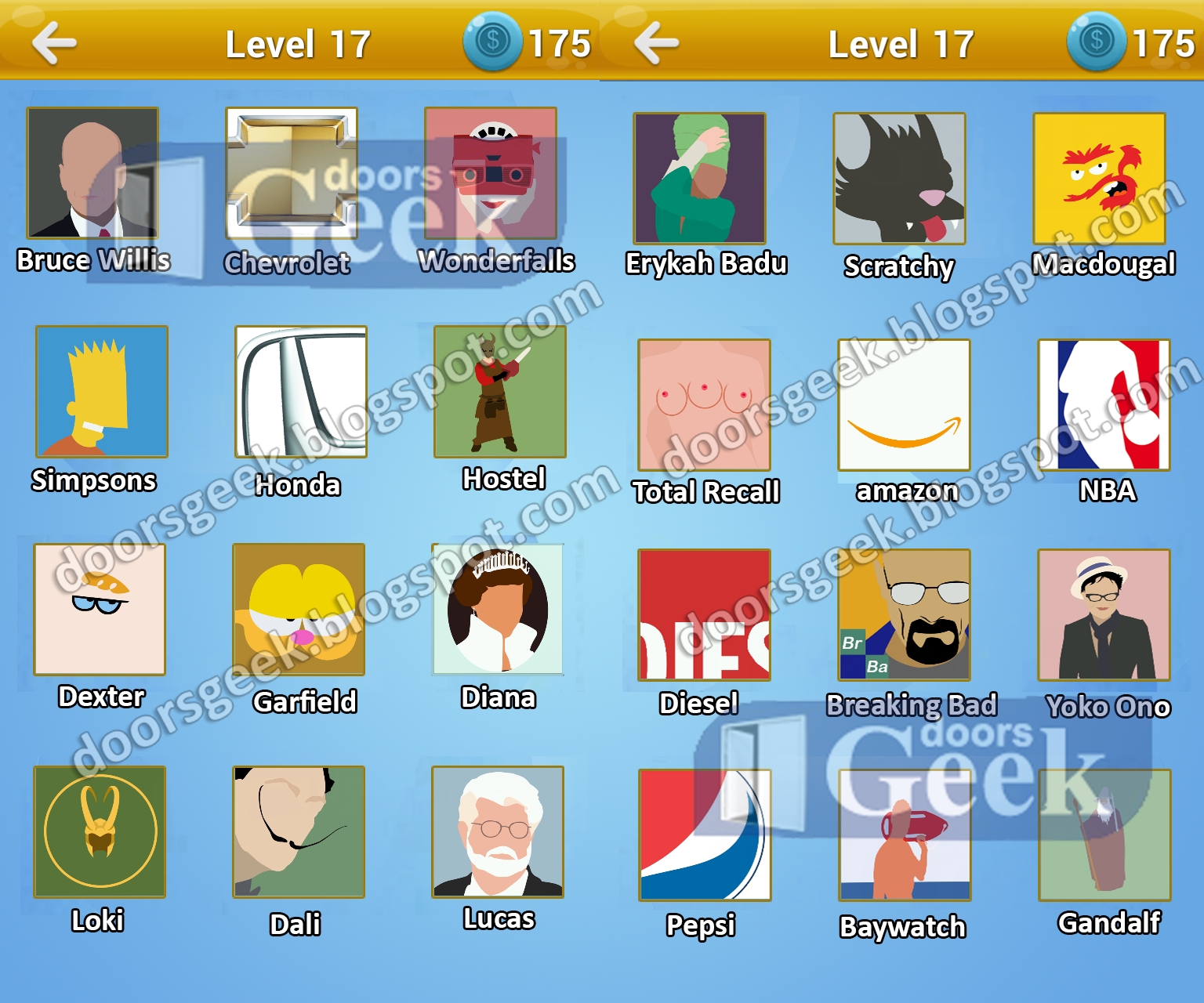 Icomania - What's the Icon? Level 17 ~ Doors Geek