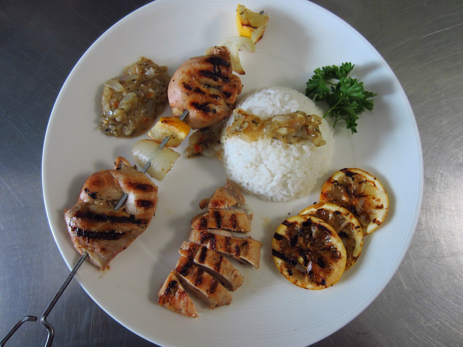 gustidude: Senegalese Grilled Chicken with Onion and Lemon