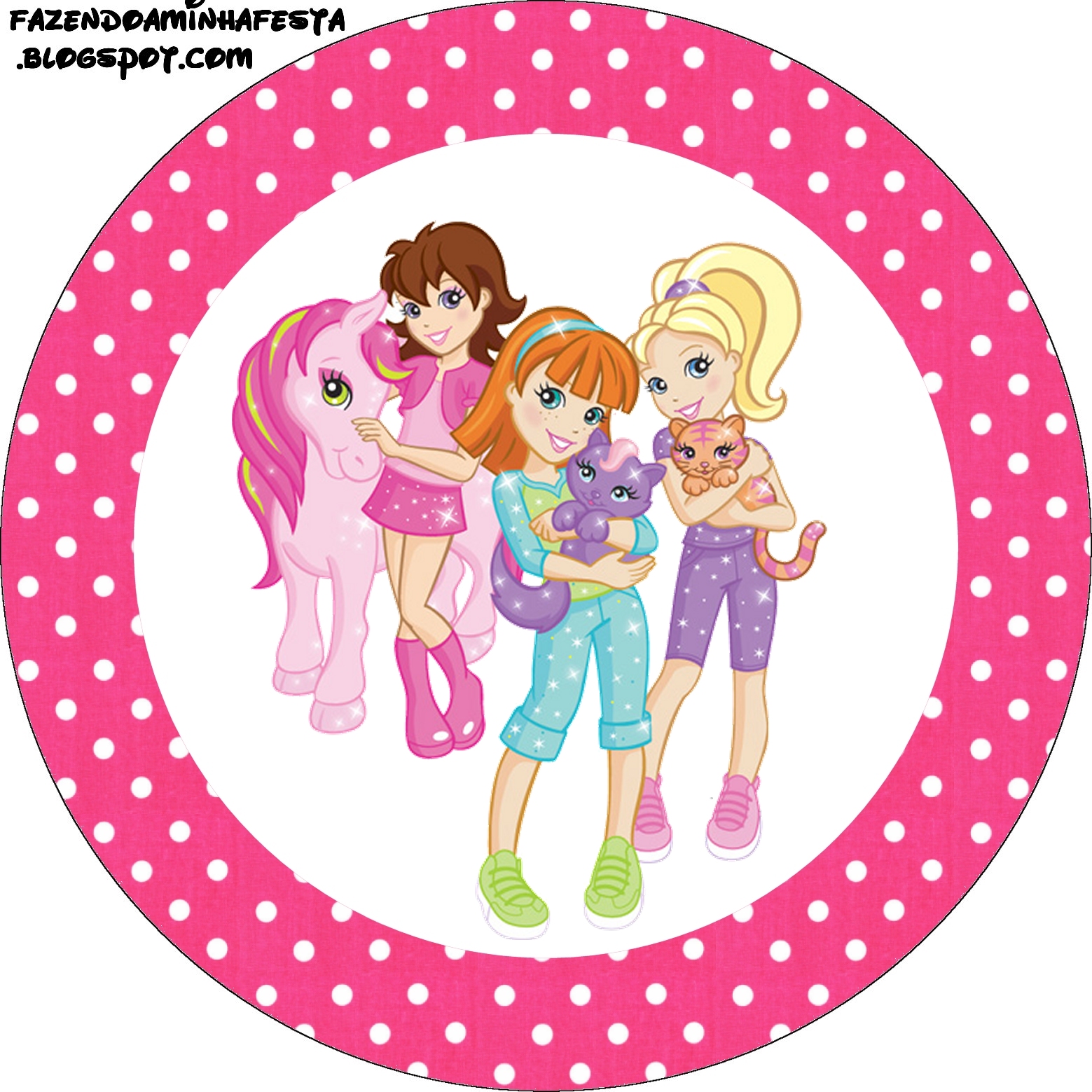 Polly Pocket in Pink and Purple: Free Printable Candy Buffet Labels ...