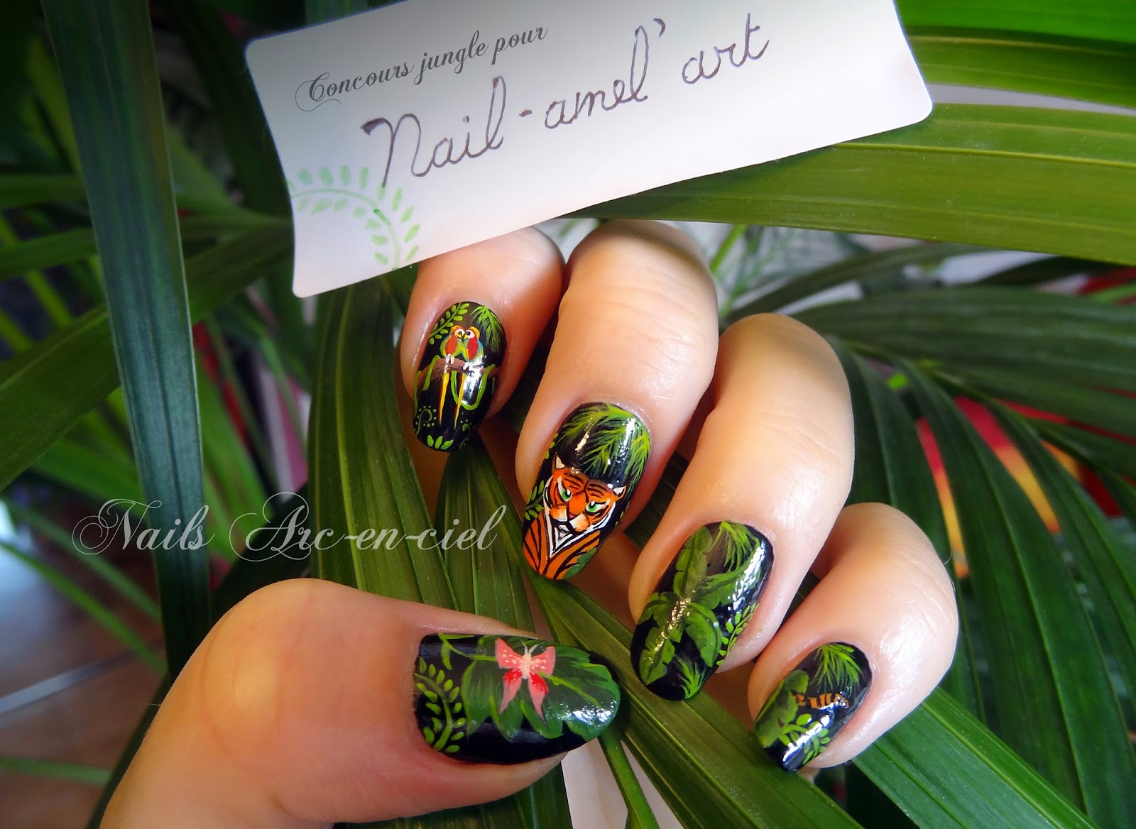 Nails Arc en ciel: La jungle