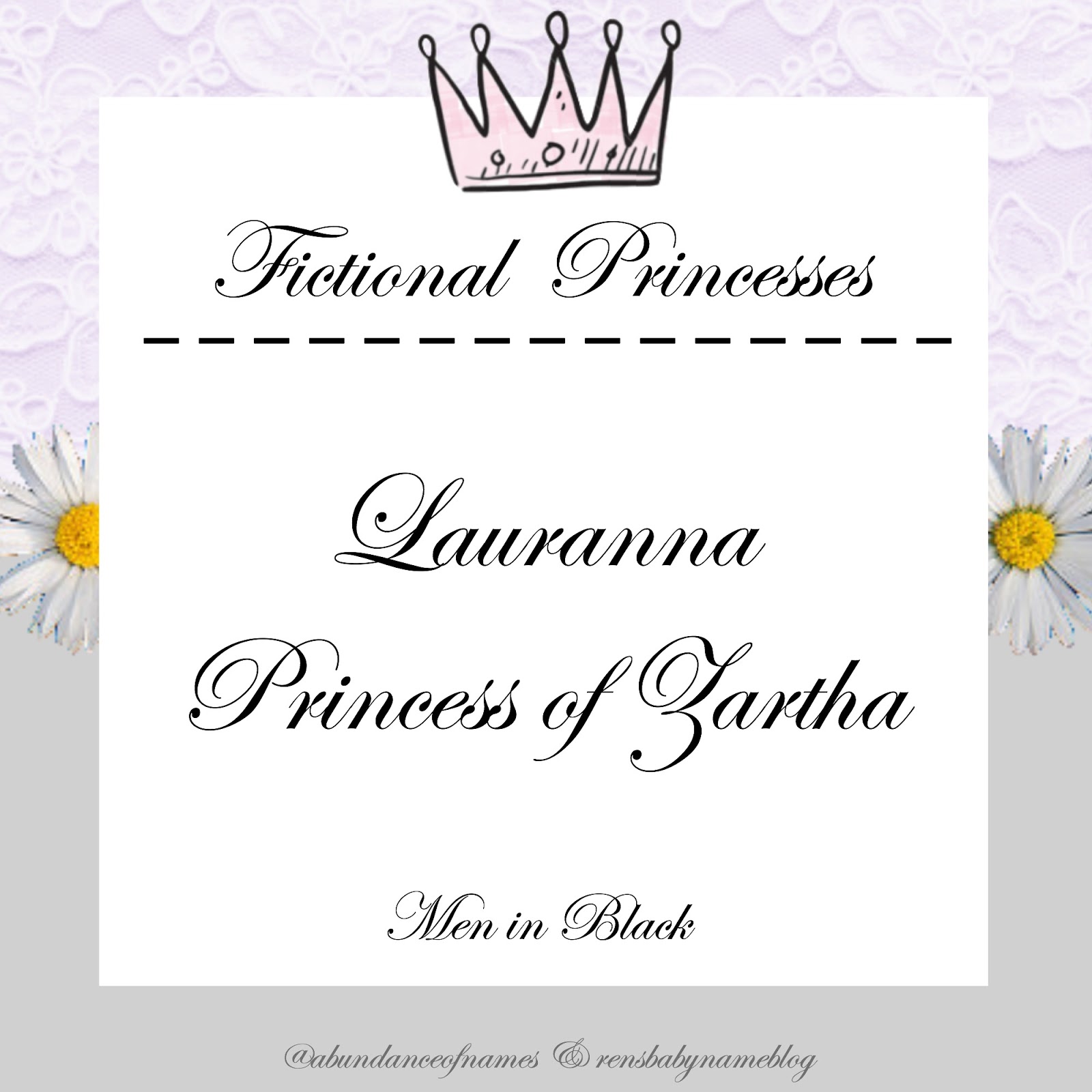 Ren's Baby Name Blog: Non-Disney Fictional Princesses