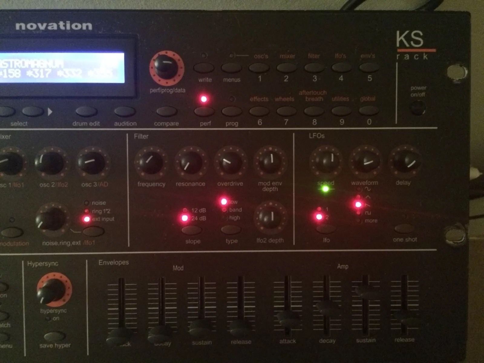 MATRIXSYNTH: Novation Ks Rack in Black