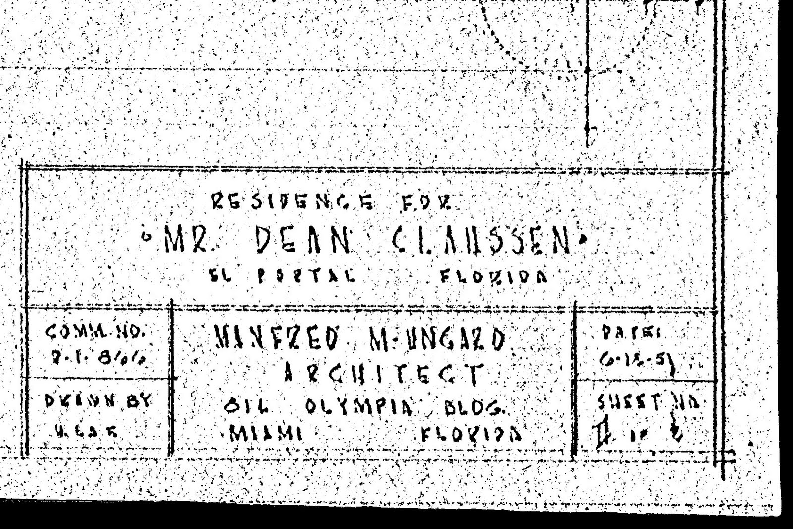 our red door: { RESIDENCE FOR MR. DEAN CLAUSSEN BY MANFRED M. UNGARO ...