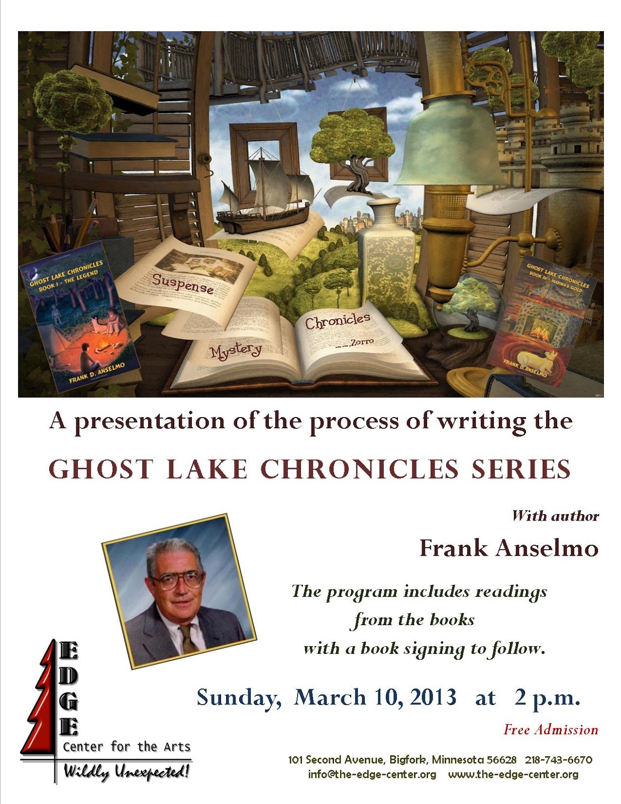Edge Center for the Arts: Book Series “Ghost Lake Chronicles” in Bigfork